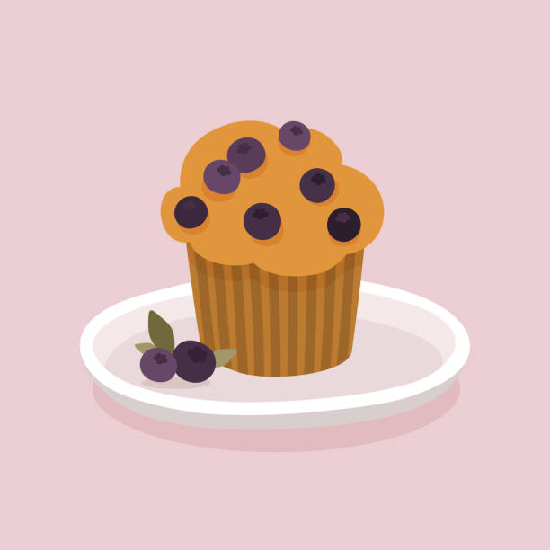 170 Blueberry Muffin Cartoon Stock Illustrations Royalty Free Vector