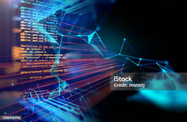 Latar Belakang Teknologi Abstrak Kode Pemrograman Pengembang Perangkat