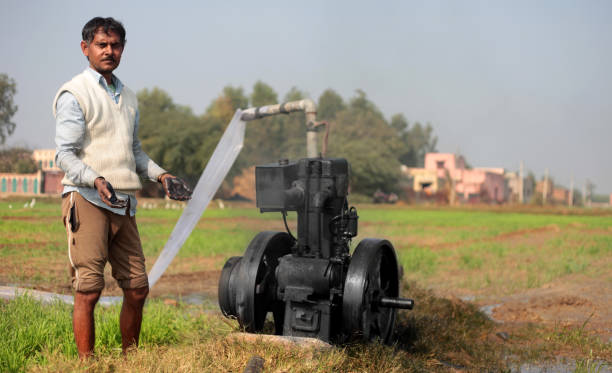 Free picture: irrigation, system, field work, agriculture, engine ...