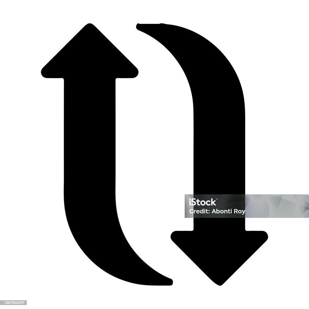 Curved Arrows Directions Indicator Left To Right Pointing Arrow Icon