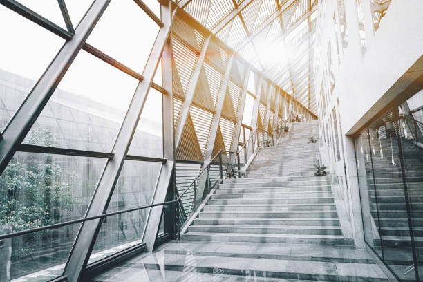Free picture: luxury modern stairs, architecture, inside building, step
