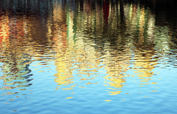Free Stock Photo of Colorful buildings reflecting on a calm water ...