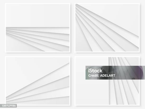 Latar Belakang Desain Material Template Kertas Modern Spanduk Geometris