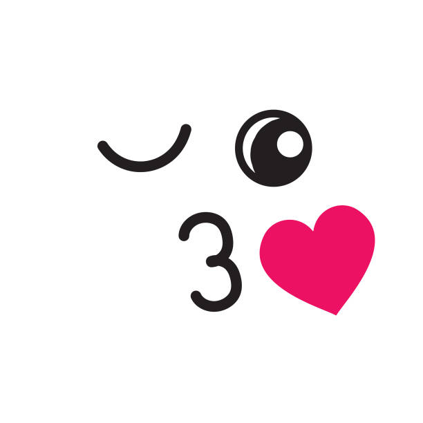 210 Blowing Kiss Emoji Illustrations Royalty Free Vector Graphics