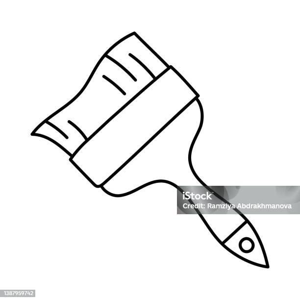 Croquis Au Pinceau Outil De Construction Illustration Dinstrument