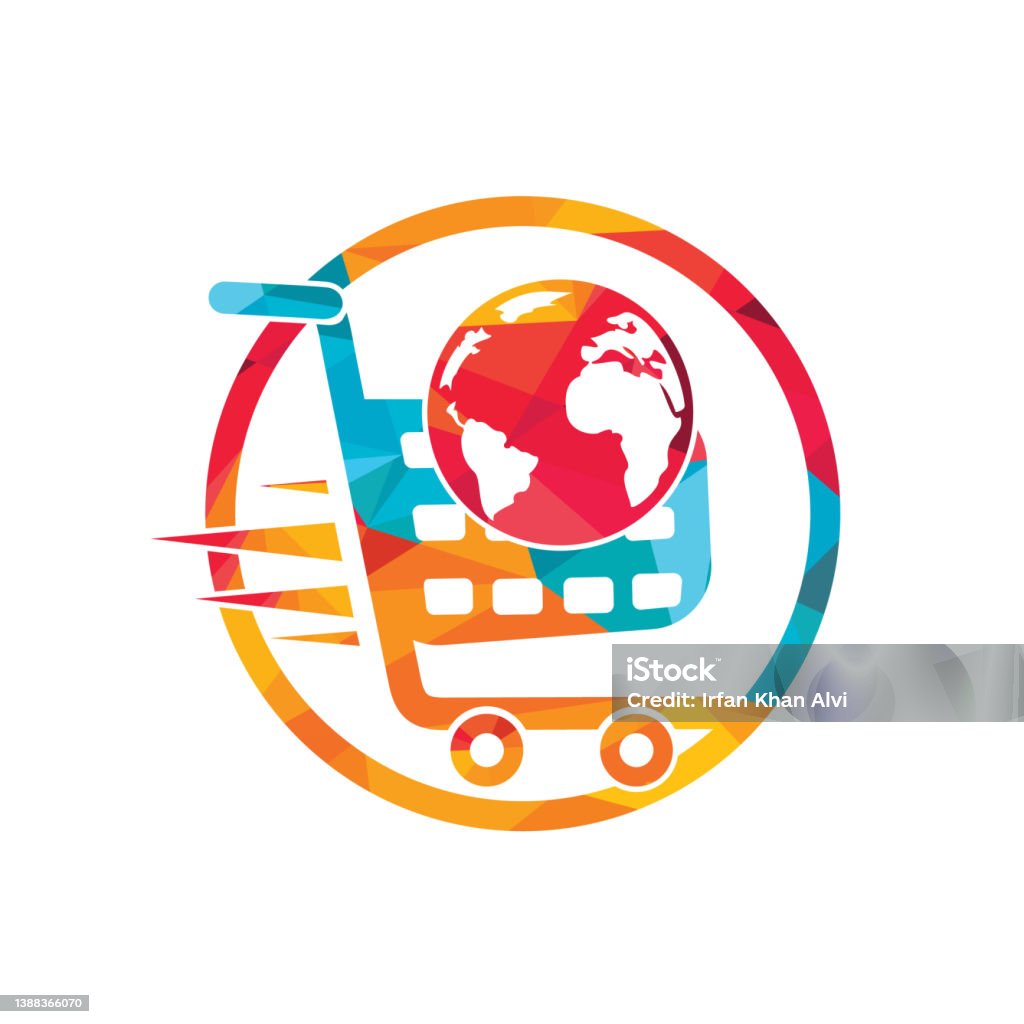 Desain Logo Vektor Keranjang Belanja Globe Konsep Desain Logo Online ... Desain Logo Vektor Keranjang Belanja Globe Konsep Desain Logo Online ...