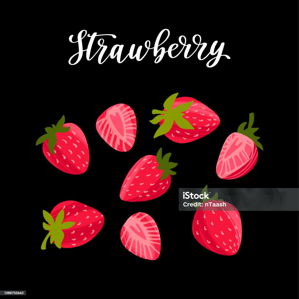 Delicious Fresh Strawberry Whole And Sliced Berries Healthy Nutrition
