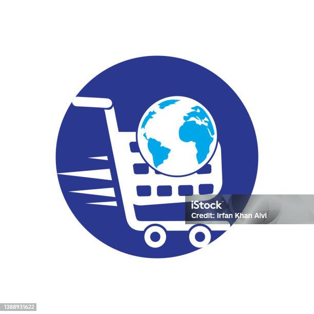 Desain Logo Vektor Keranjang Belanja Globe Konsep Desain Logo Online ... Desain Logo Vektor Keranjang Belanja Globe Konsep Desain Logo Online ...