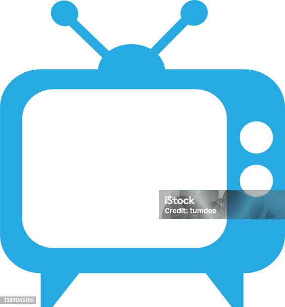 Conception Du Symbole Du Signe Dicône Tv Vecteurs Libres De Droits Et