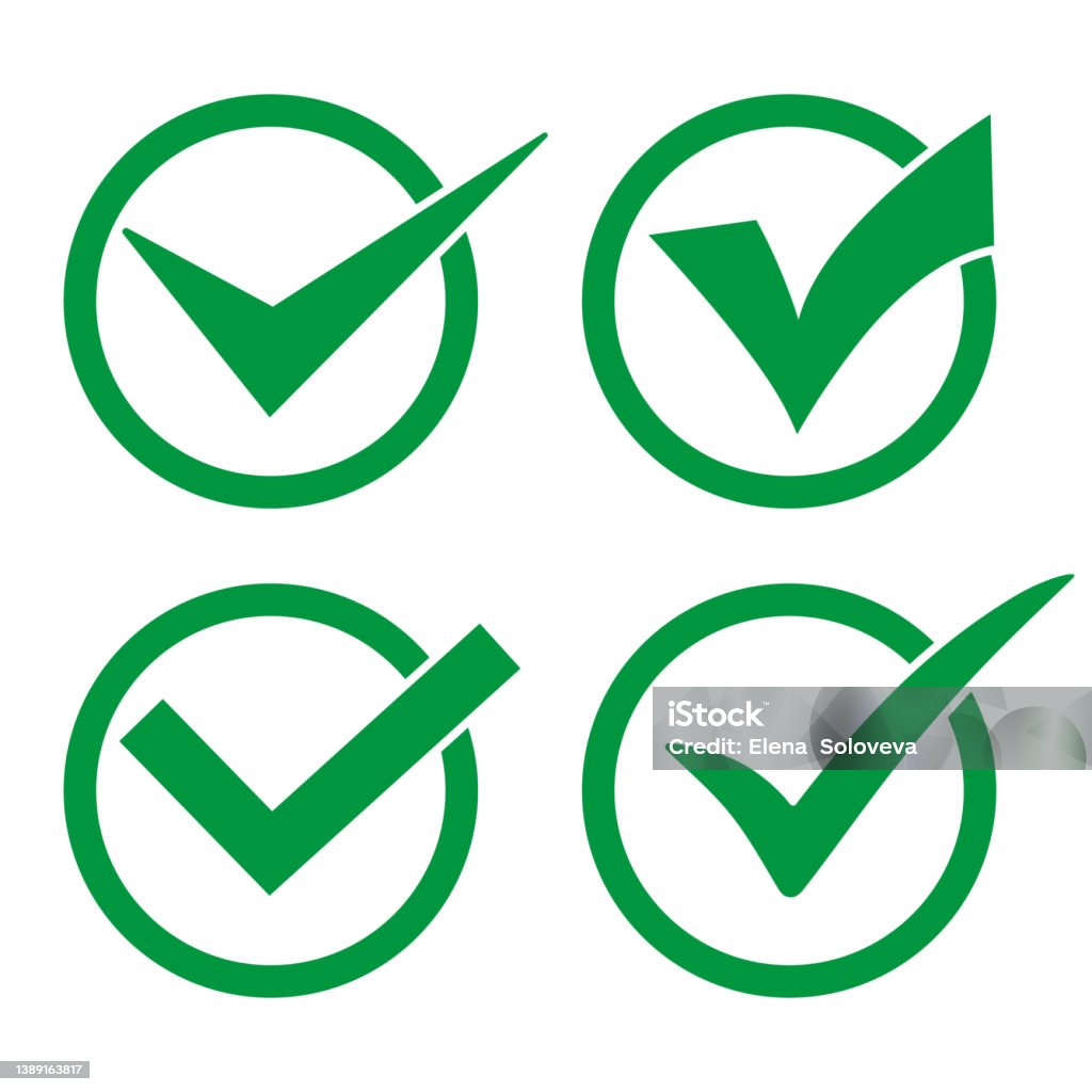 Illustration Set Of Green Check Mark Icon Stock Illustration - Download ... Illustration Set Of Green Check Mark Icon Stock Illustration - Download ...