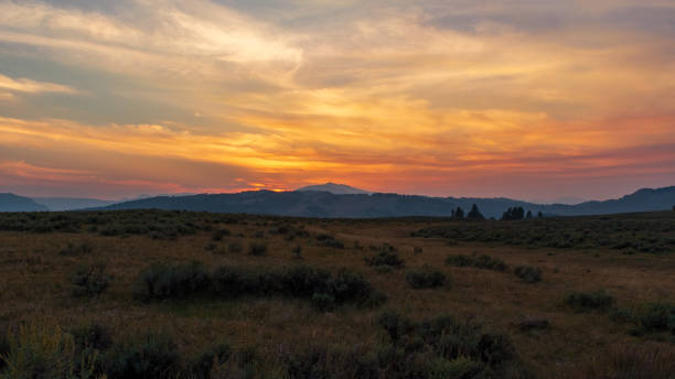 Free picture: yellowstone, sunsets