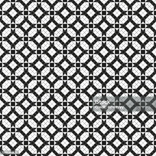 Seamless Vector Pattern With Stripes Lines Tile Abstract Geometric