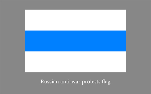 Russian Antiwar Protests Flag Stock Illustration Download Image Now Activist Aggression