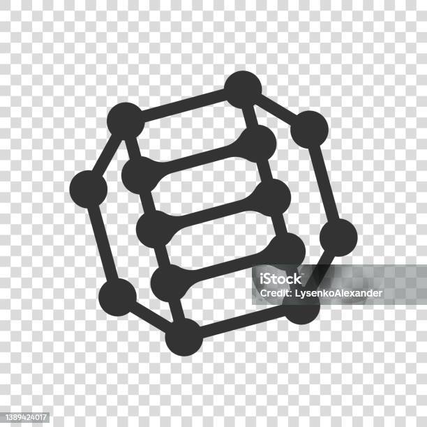 Icône De Science Dans Le Modèle Plat Illustration De Vecteur De