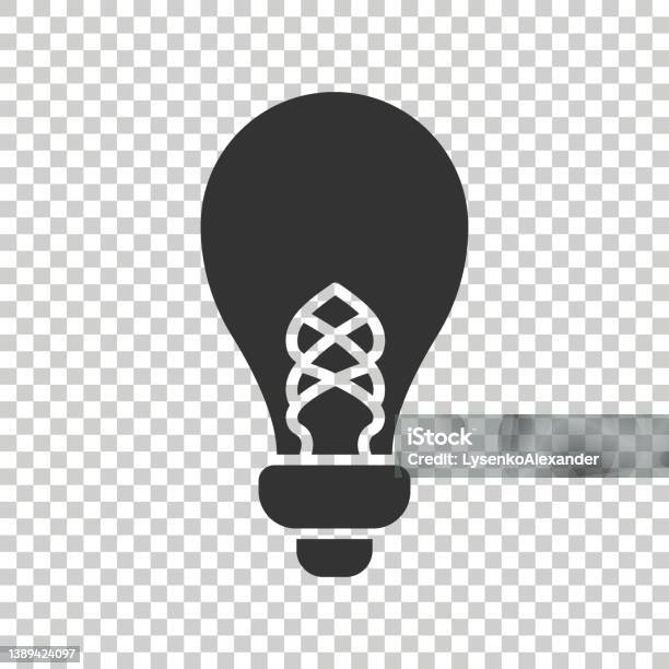 Icône Dampoule Dans Un Style Plat Illustration Vectorielle Dampoule Sur