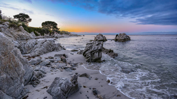 Free picture: monterey, waves, beach, coast, ocean, water