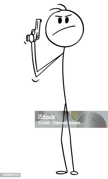 Agen Dinas Rahasia Atau Polisi Dengan Pistol Tangan Ilustrasi Gambar ... Agen Dinas Rahasia Atau Polisi Dengan Pistol Tangan Ilustrasi Gambar ...