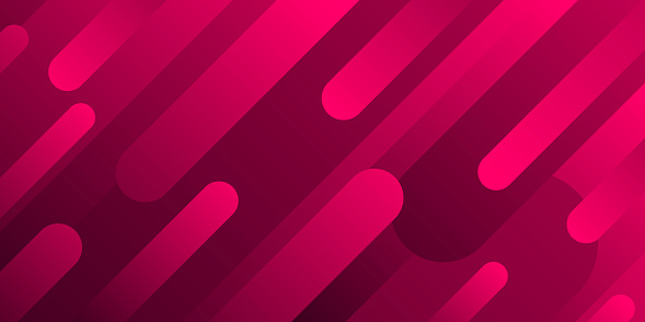 Desain Abstrak Dengan Bentuk Geometris Trendy Pink Gradient Ilustrasi