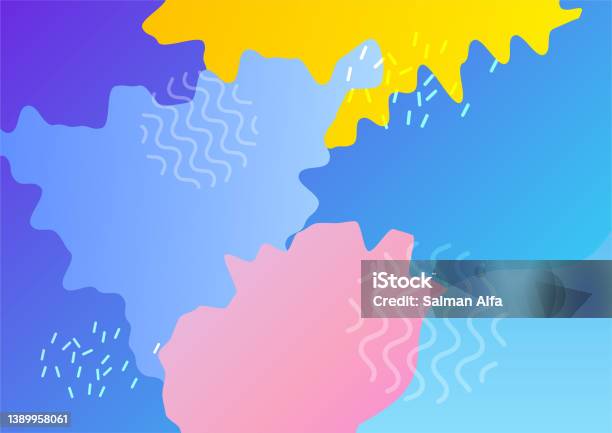 Latar Belakang Desain Sampul Geometris Warnawarni Abstrak Modern
