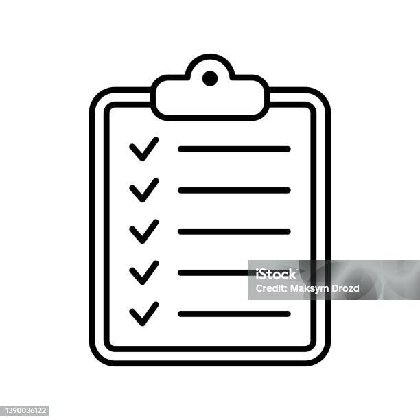 Icône Du Pressepapiers Icône De Liste De Contrôle Dun Document Approuvé