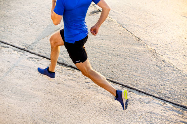 Free Stock Photo of Man Running in Front of Multicolored Sky | Download ...