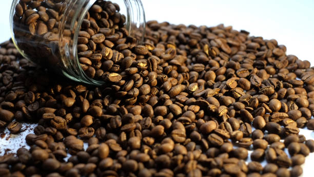 Free Stock Photo of A coffee beans spilling out of a jar | Download ...