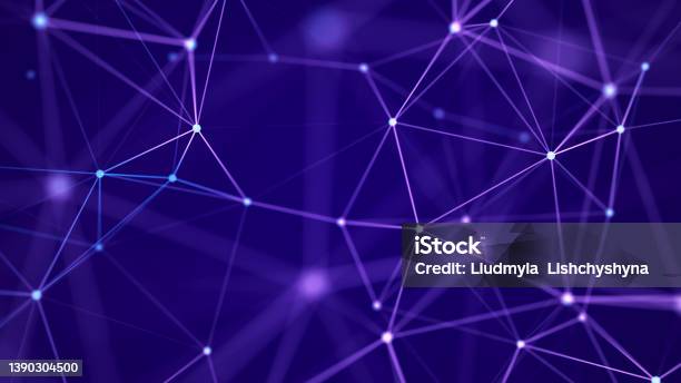 Struktur Koneksi Jaringan Visualisasi Big Data Latar Belakang Digital