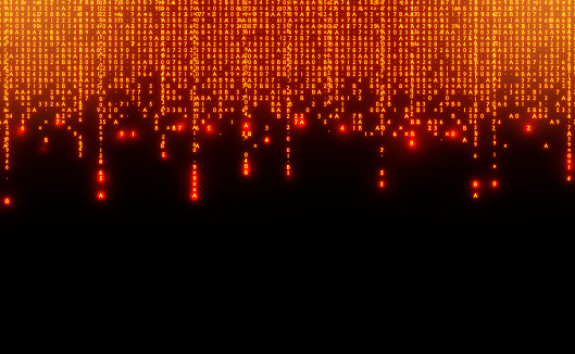 Fondo De Estilo Matrix Con Lluvia De Código Caída De Números Aleatorios