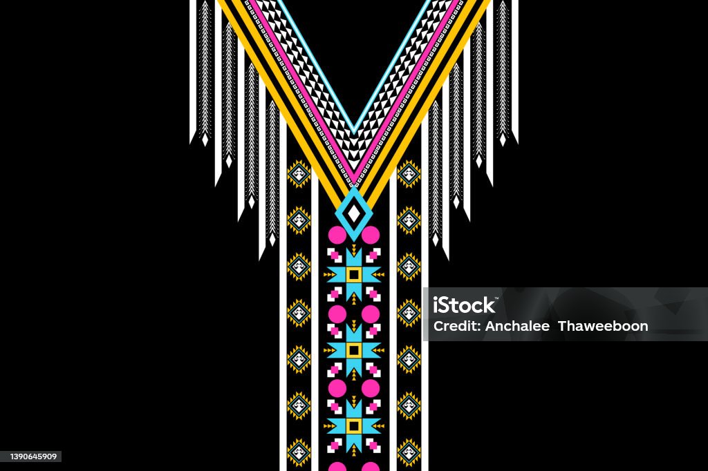 Beautiful Figure Tribal African Necklace Pattern Stock Illustration ... Beautiful Figure Tribal African Necklace Pattern Stock Illustration ...