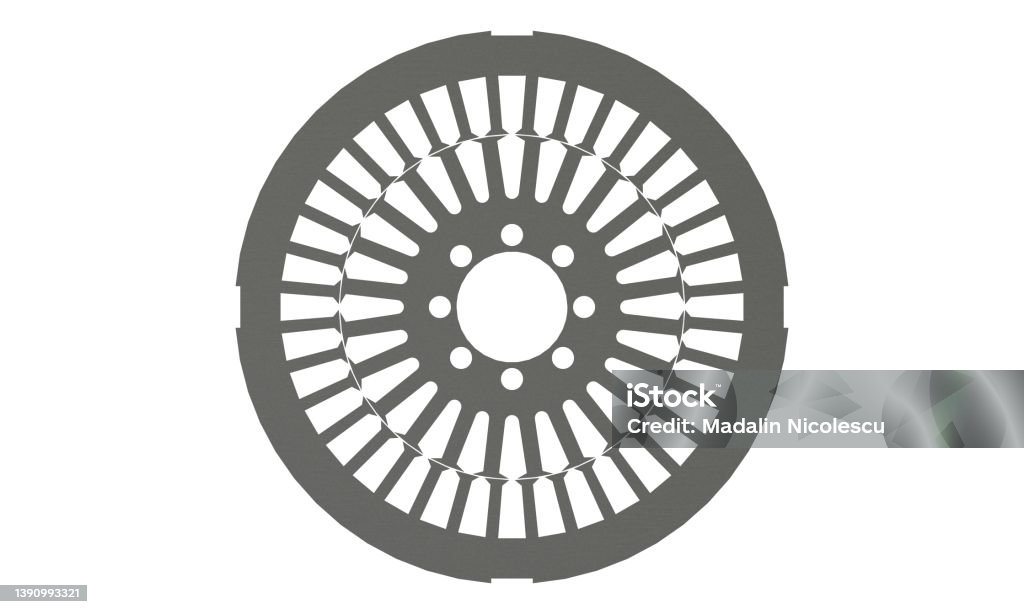 Stator Dan Lembaran Rotor Untuk Motor Listrik Ilustrasi 3d Terisolasi ... Stator Dan Lembaran Rotor Untuk Motor Listrik Ilustrasi 3d Terisolasi ...