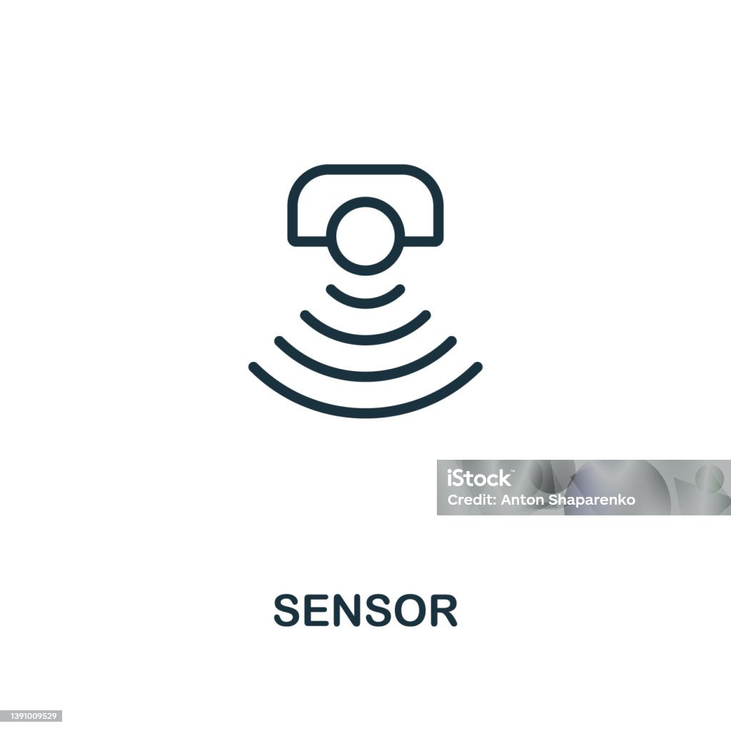 Sensor Icon Outline Style Thin Line Creative Sensor Icon For Logo ... Sensor Icon Outline Style Thin Line Creative Sensor Icon For Logo ...