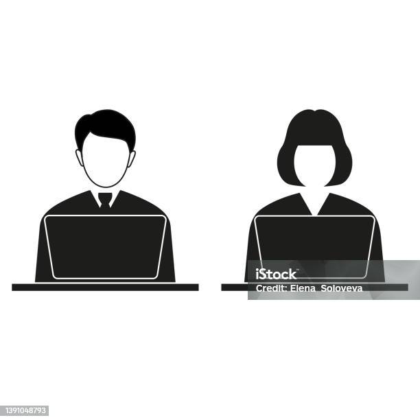 Silhouettes Dun Homme Et Dune Femme Sur Fond Blanc Vecteurs Libres De