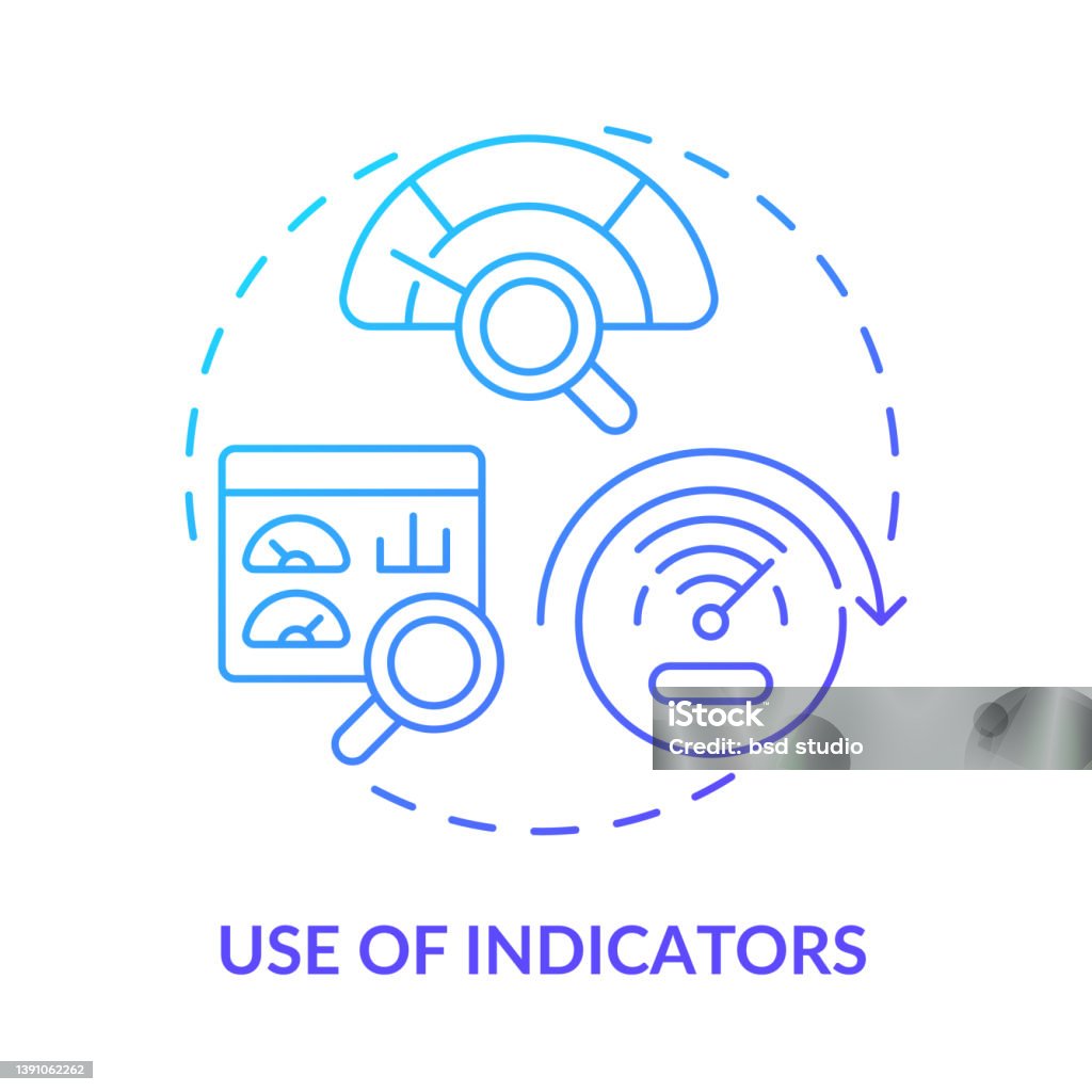 Ilustración de Uso Del Icono De Concepto De Gradiente Azul De ... Ilustración de Uso Del Icono De Concepto De Gradiente Azul De ...