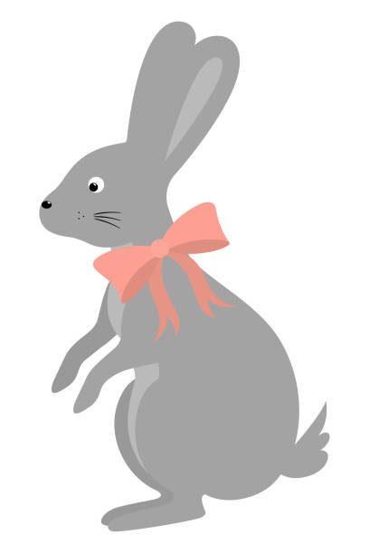 Running Hare Clip Art