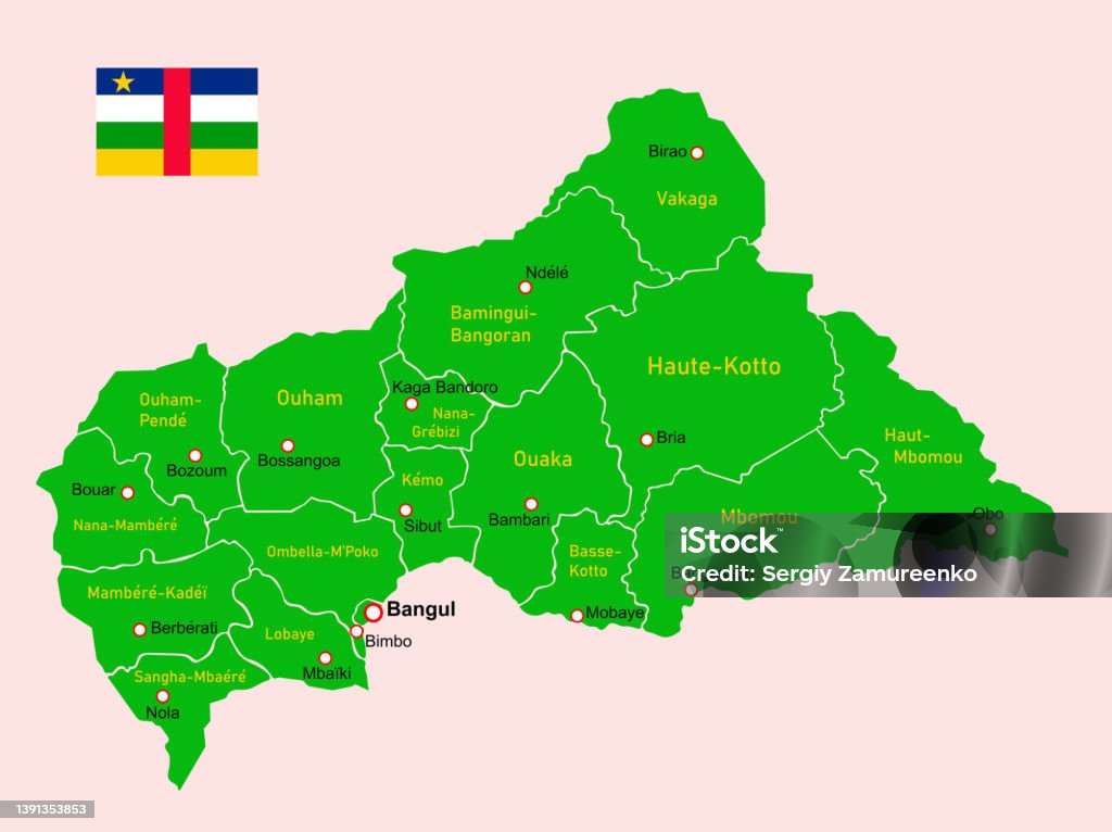 Central African Republic Map Stock Illustration Download Image Now