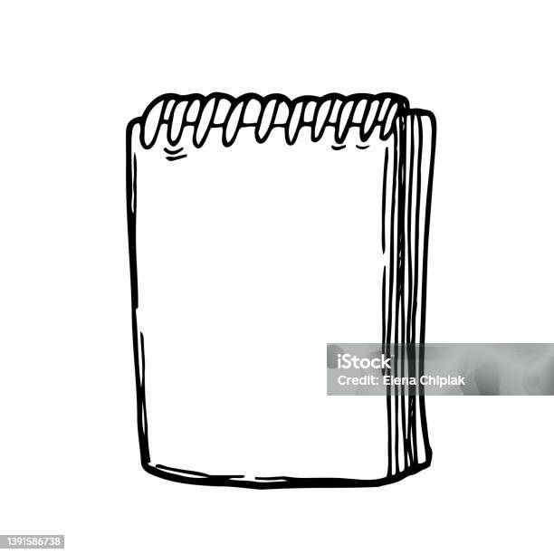 Esquisse Vectorielle Du Blocnotes Illustration De Dessin À La Main