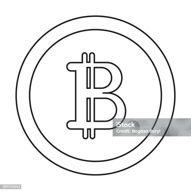 Symbole De Paiement De Signe Dicône Bitcoin Vecteurs Libres De Droits