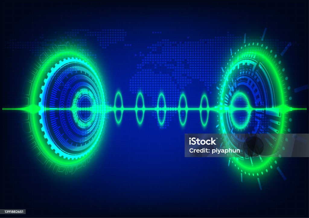 Graphics Design Circle Cog Glow Concept Hitech Technology Network