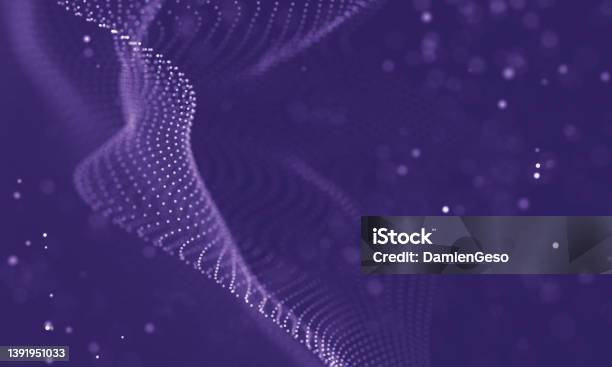 Teknologi Data Ilustrasi Futuristik Abstrak Bentuk Poli Rendah Dengan
