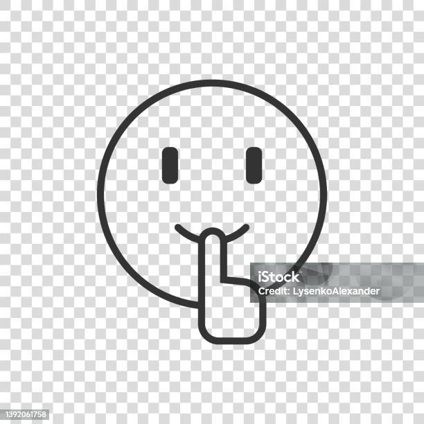 Ruhiges Symbol Im Flachen Stil Stillevektorillustration Auf Isoliertem ... Ruhiges Symbol Im Flachen Stil Stillevektorillustration Auf Isoliertem ...