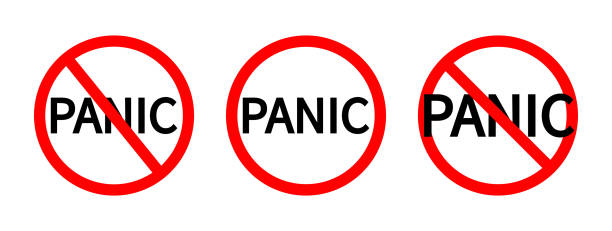 Free Stock Photo of Panic Red Stop Sign Shows Stopping Anxiety ...