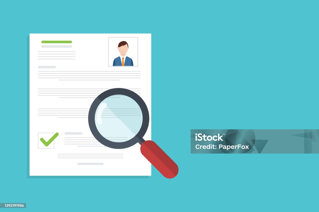 Analyse De Cv Utilisez Une Loupe Pour Visualiser Le Cv De Recrutement