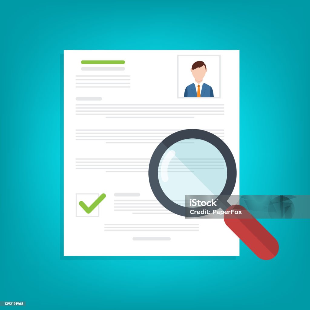 Analyse De Cv Utilisez Une Loupe Pour Visualiser Le Cv De Recrutement