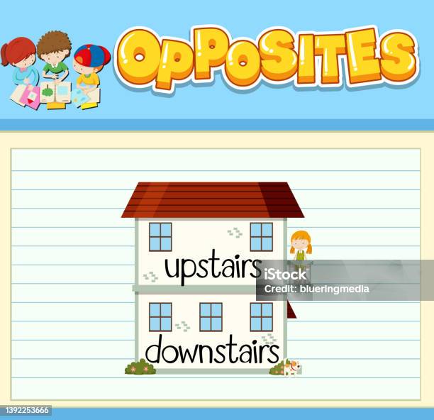 Katakata Yang Berlawanan Dengan Gambar Untuk Anakanak Ilustrasi Stok ... Katakata Yang Berlawanan Dengan Gambar Untuk Anakanak Ilustrasi Stok ...