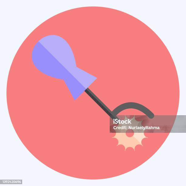 Icon Rotary Cutter Fabric Suitable For Tailor Symbol Flat Style Simple