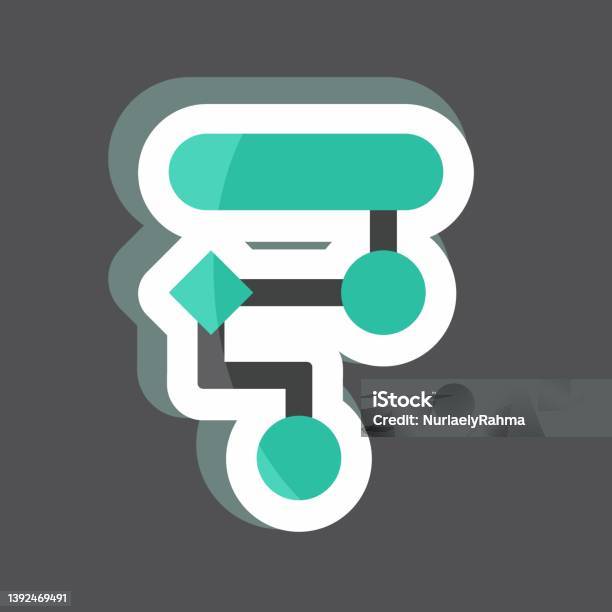 Algoritma Desain Stiker Cocok Untuk Simbol Analitik Data Desain