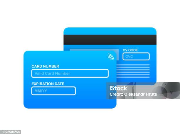 Kartu Nama Dengan Rincian Pembayaran Untuk Desain Halaman Web Belanja
