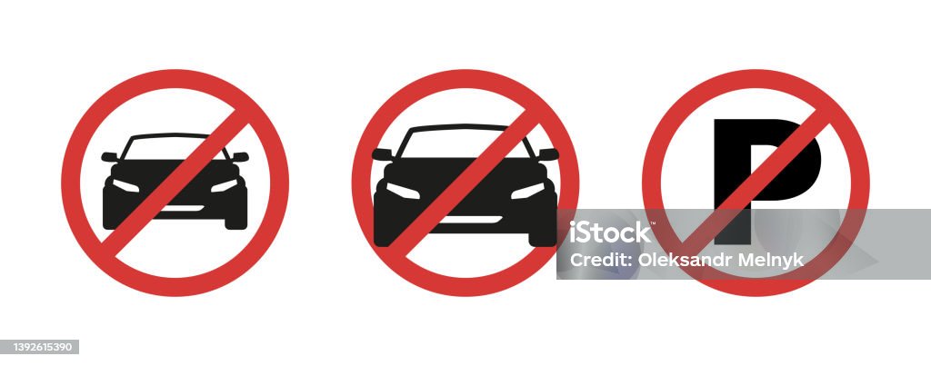 Tidak Ada Tanda Parkir Vektor Diisolasi Dengan Warna Putih Parkir Mobil ... Tidak Ada Tanda Parkir Vektor Diisolasi Dengan Warna Putih Parkir Mobil ...