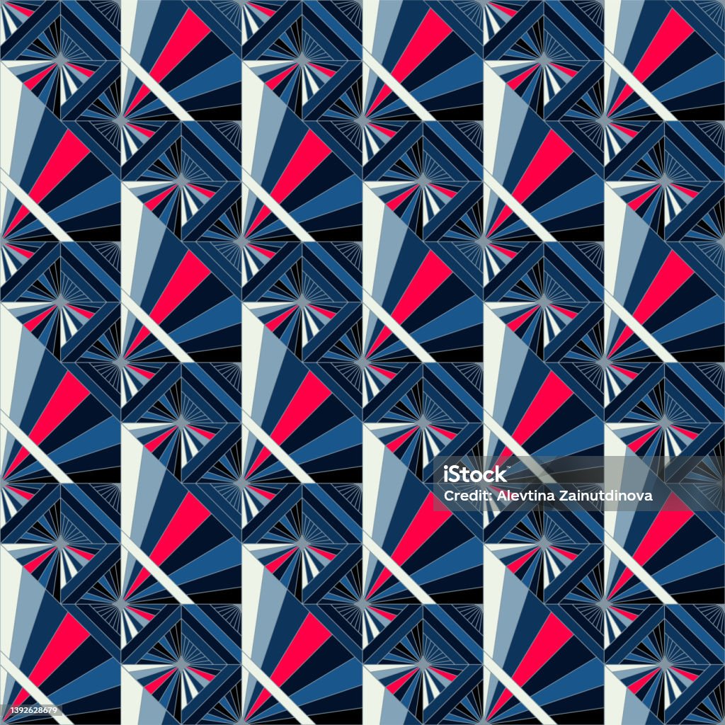 Colorful Geometric Pop Art Seamless Patterns Stock Illustration ... Colorful Geometric Pop Art Seamless Patterns Stock Illustration ...