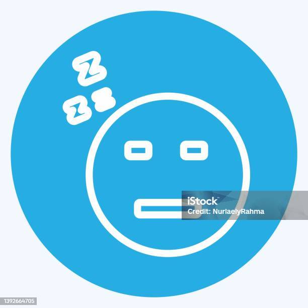 Icône Emoticon Sleepy I Convient Pour Le Symbole Emoticon Style Yeux